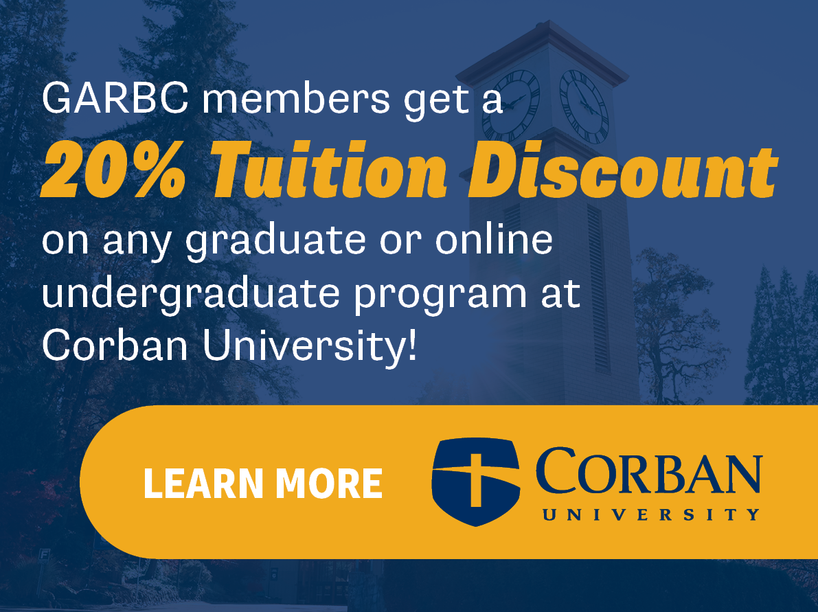 Discounts | GARBC | General Association of Regular Baptist Churches